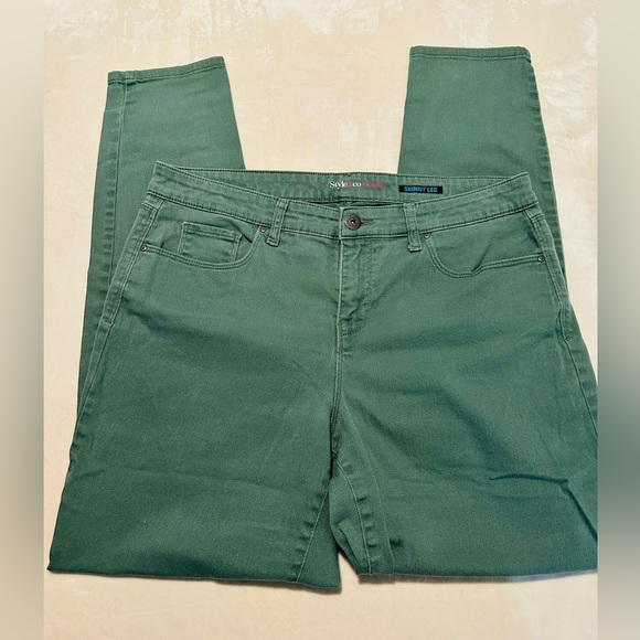 Style & Co. | Jeans | Stylish Green Skinny Jeans | Poshmark